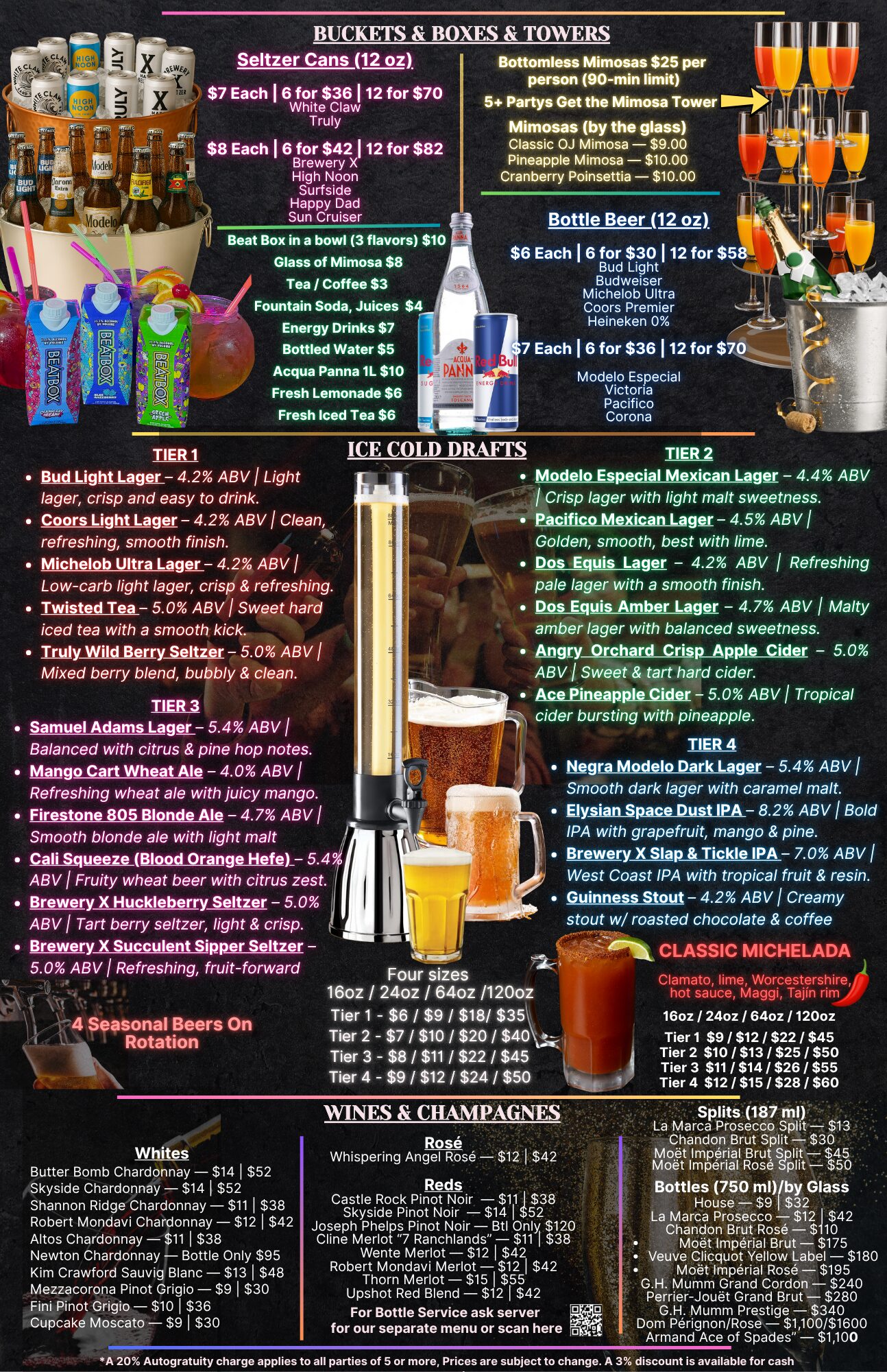 Full Drink Menu - Page 1